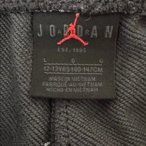 Jordan | Bottoms | Jordan Black Joggers With Red Jumpman Accent | Poshmark